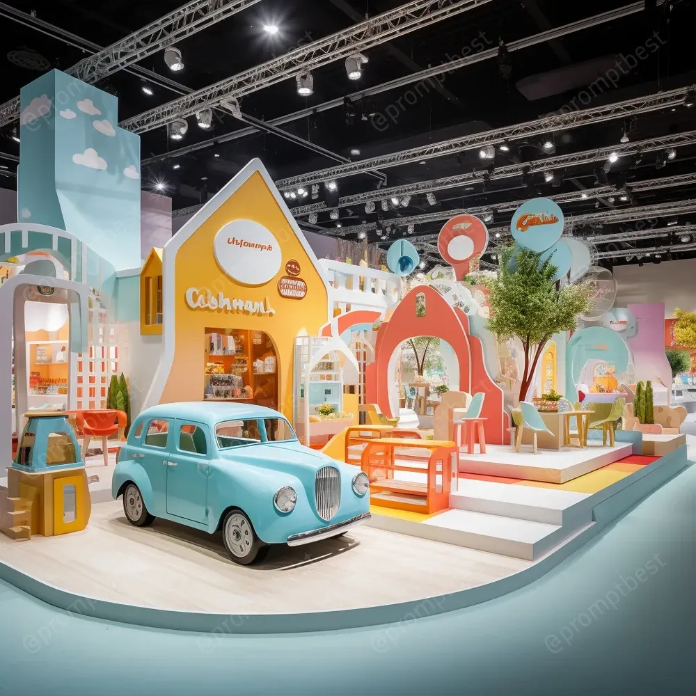 Exhibition Display Booth Designs Midjourney Prompt | PromptBase