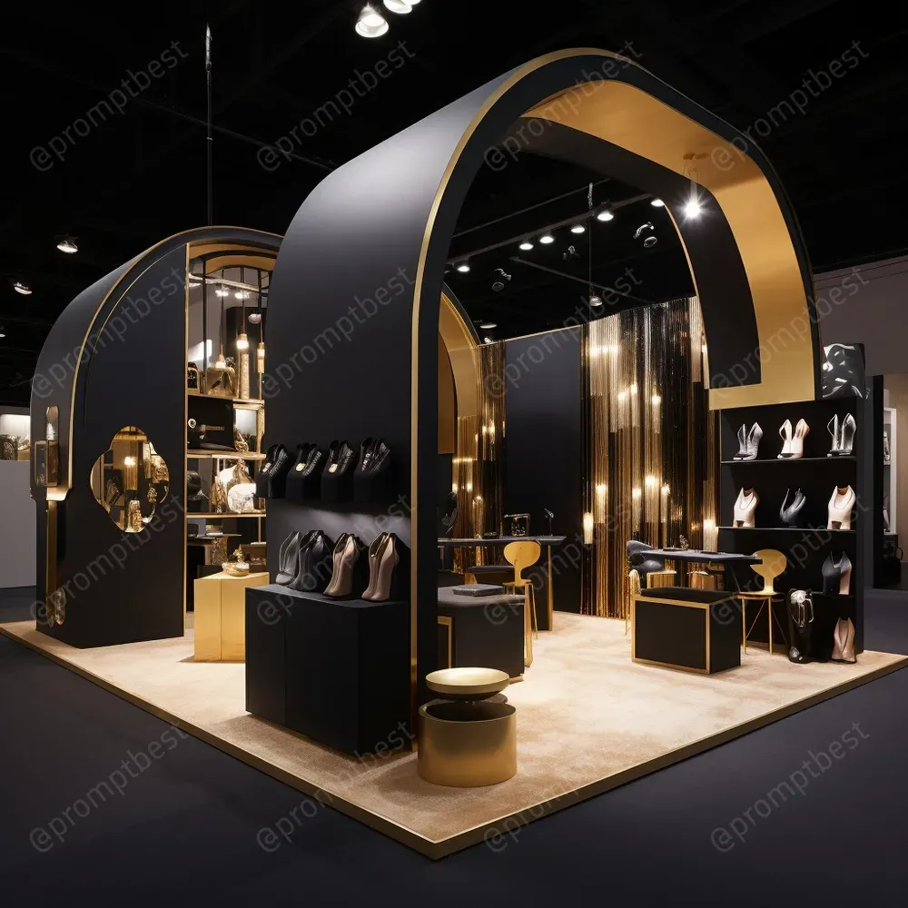 Exhibition Display Booth Designs Midjourney Prompt | PromptBase