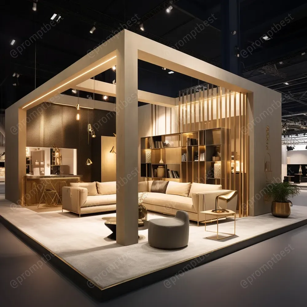 Exhibition Display Booth Designs Midjourney Prompt | PromptBase