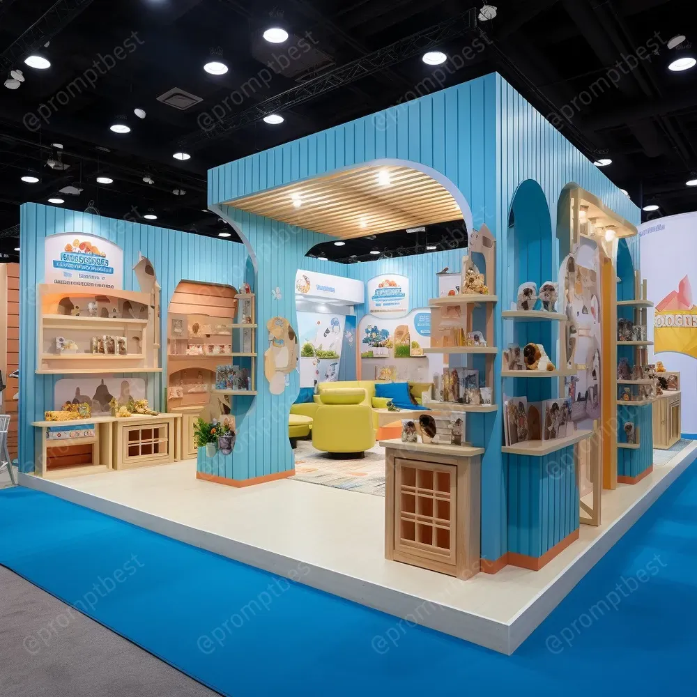 Exhibition Display Booth Designs Midjourney Prompt | PromptBase