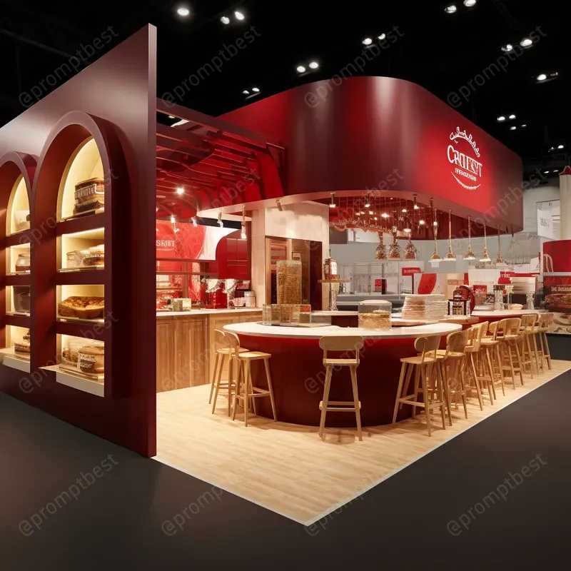 Exhibition Display Booth Designs Midjourney Prompt | PromptBase