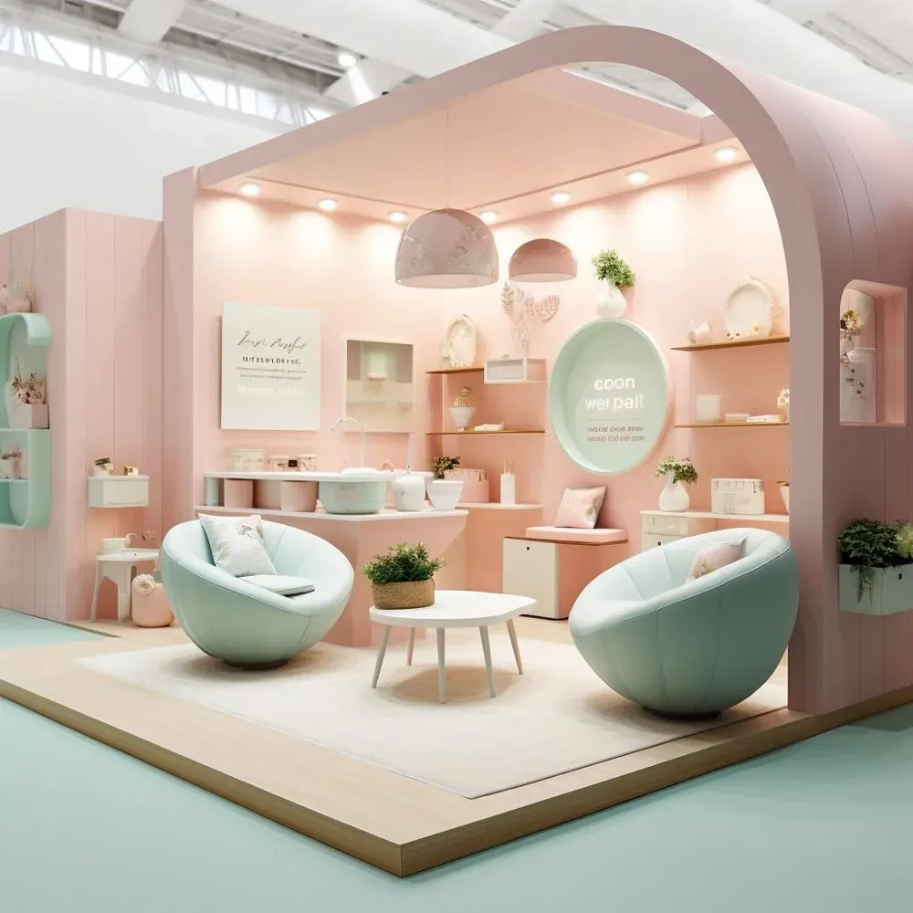 Exhibition Display Booth Designs Midjourney Prompt | PromptBase