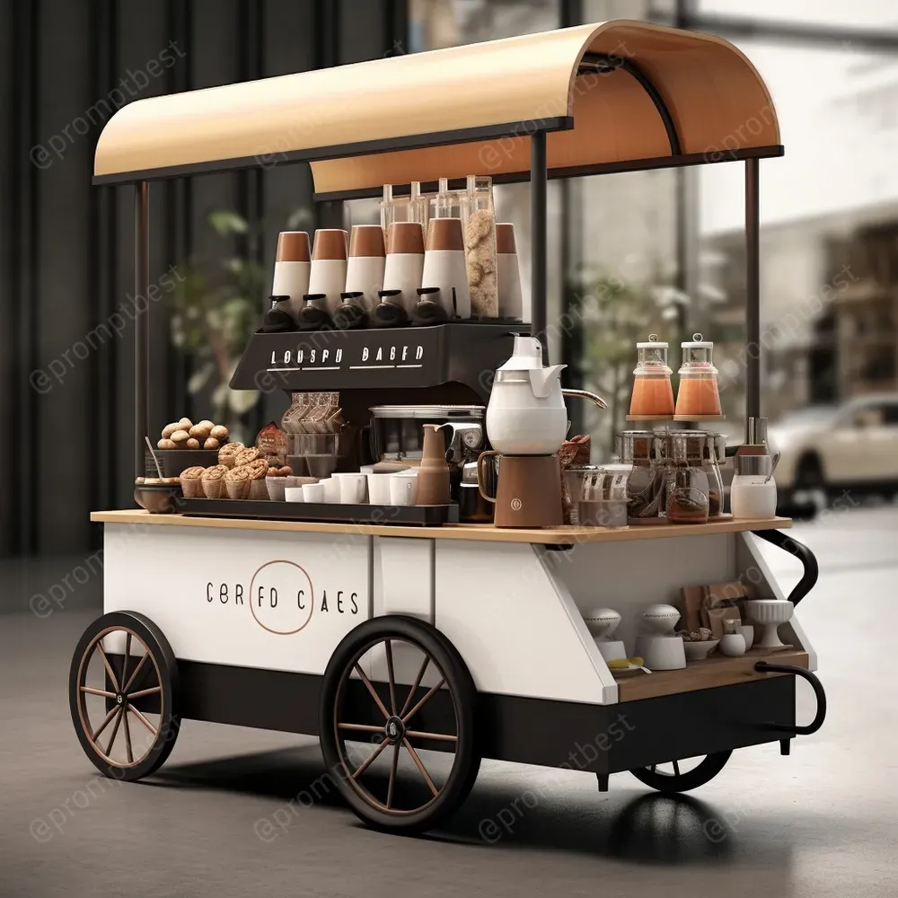 Stall Cart Designs Midjourney Prompt | PromptBase