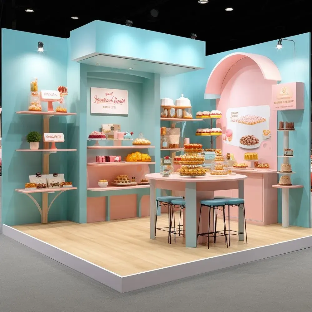 Trade Show Small Display Booth Designs Midjourney Prompt | PromptBase