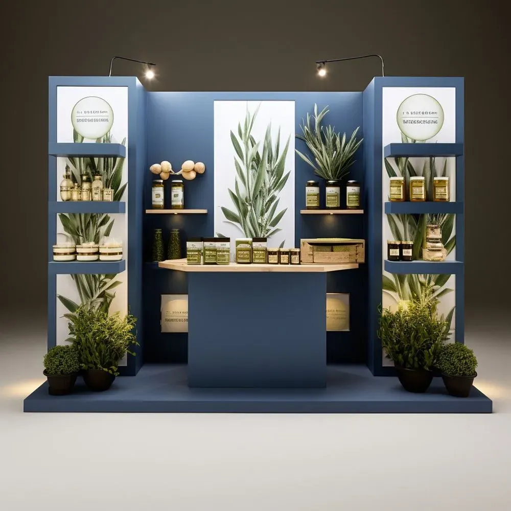 Trade Show Small Display Booth Designs Midjourney Prompt | PromptBase