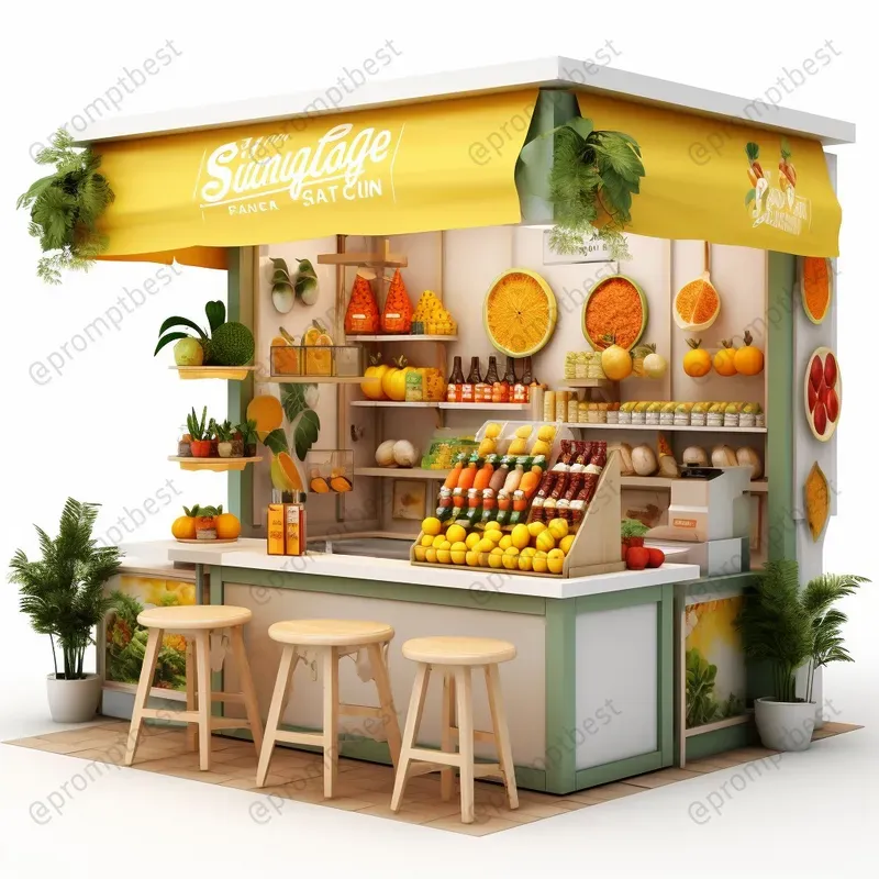Small Food Shop Designs Midjourney Prompt | PromptBase