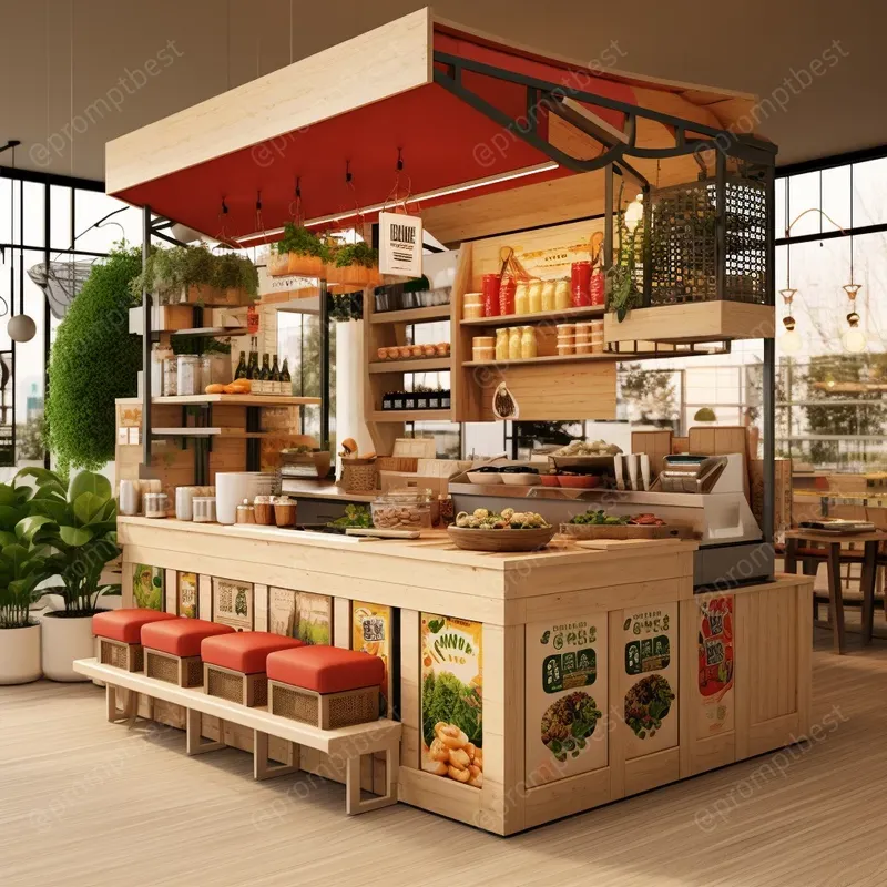 Small Food Shop Designs Midjourney Prompt | PromptBase