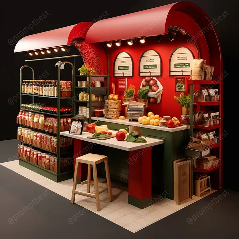 Small Food Shop Designs Midjourney Prompt | PromptBase