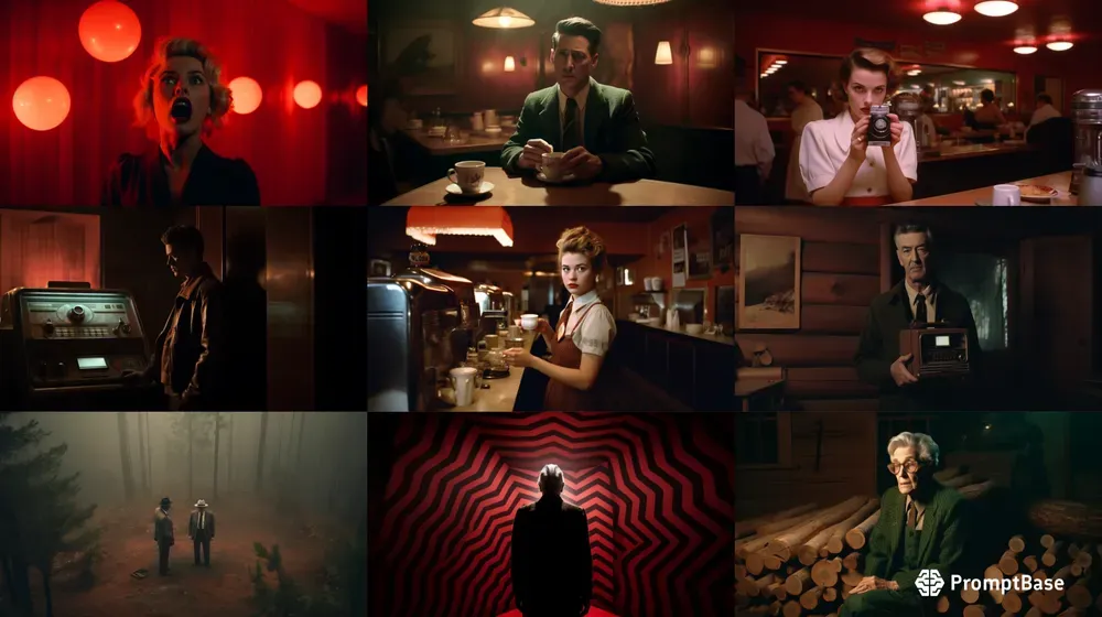 Twin Peaks David Lynch Scenes Midjourney Prompt | PromptBase