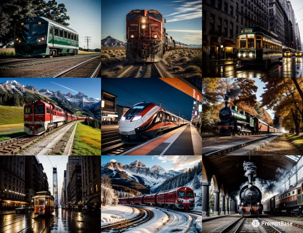 Railroad Photographs Stable Diffusion Prompt | PromptBase
