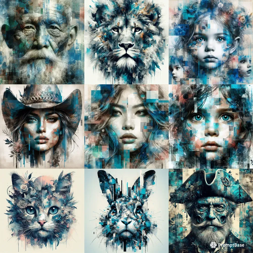 Printing Collages DALL·E Prompt | PromptBase