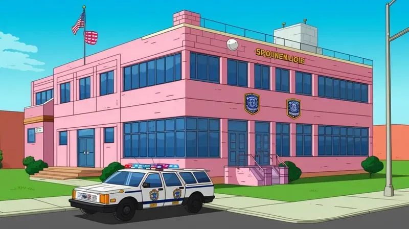 Simpsons Springfield Style Backgrounds Midjourney Prompt | PromptBase