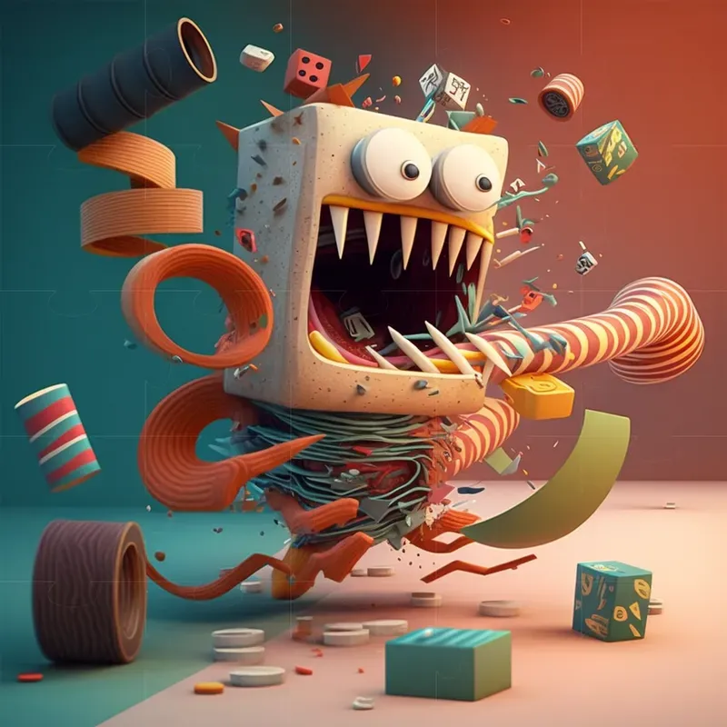 The Wacky Worlds Of Cartoon Characters Midjourney Prompt | PromptBase