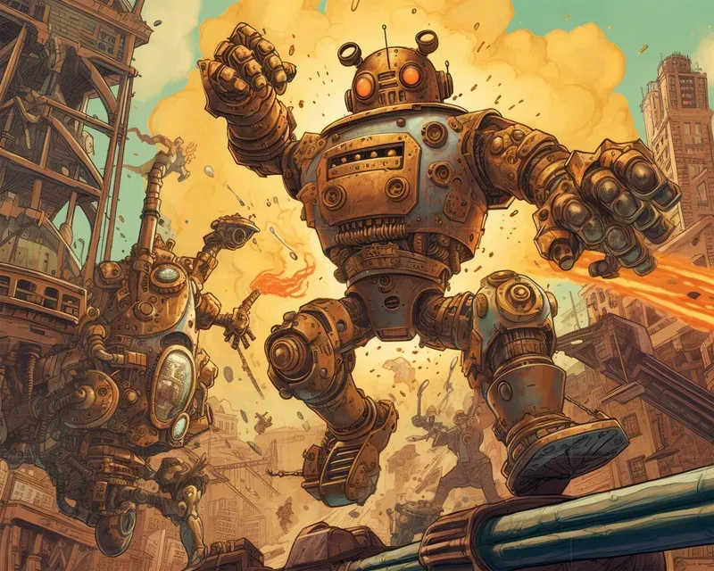 Steampunk Beast Posters Midjourney Prompt | PromptBase