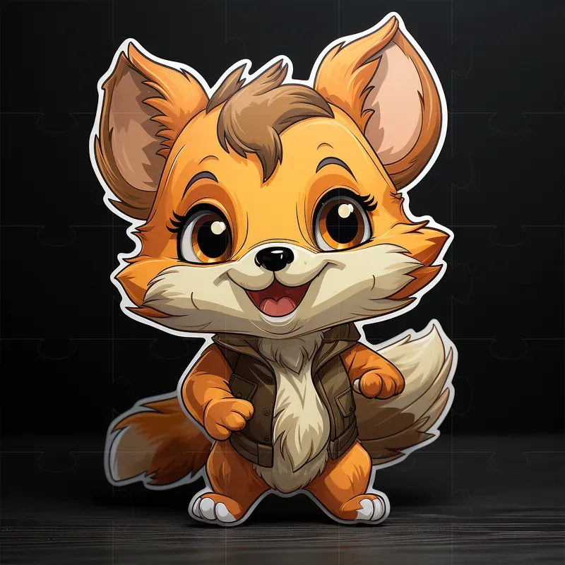 2D Playfun Sticker Characters Midjourney Prompt | PromptBase