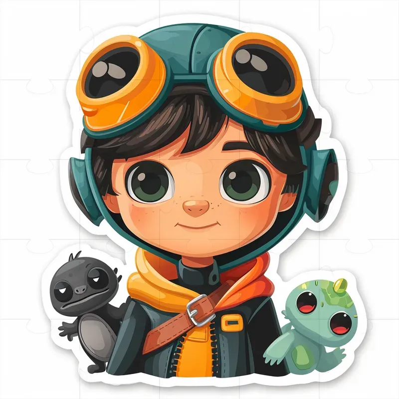 Cool 2D Stickers Midjourney Prompt | PromptBase