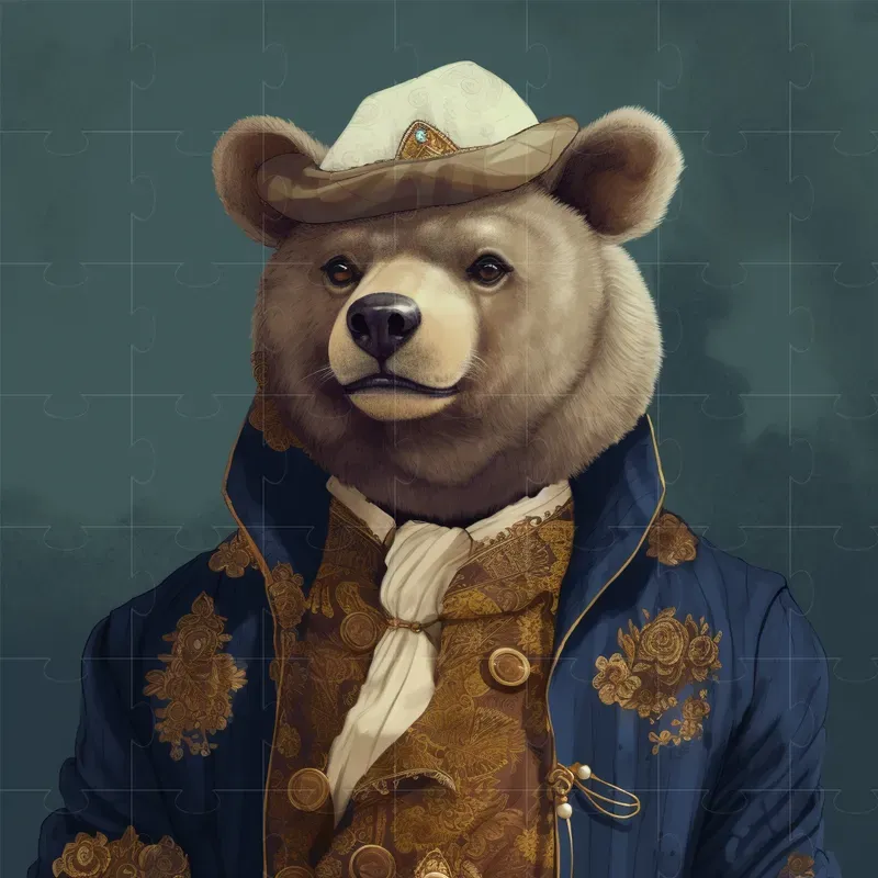 Dapper Animal Portraits Midjourney Prompt | PromptBase