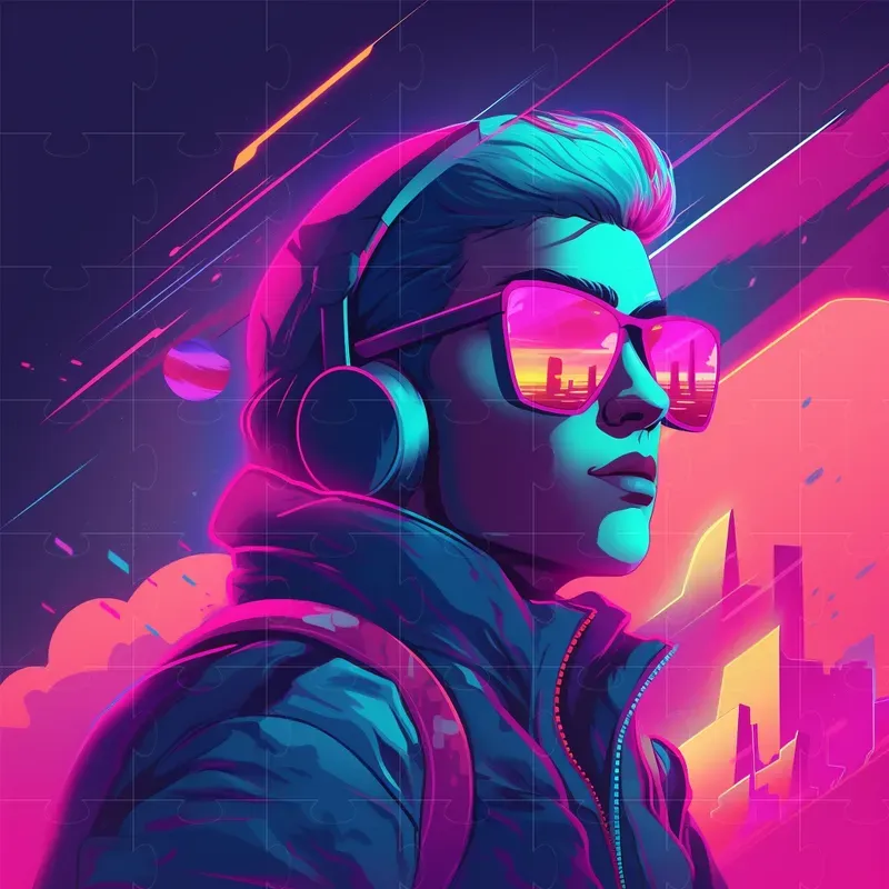 Synthwave Cover Art Illustrations Midjourney Prompt | PromptBase