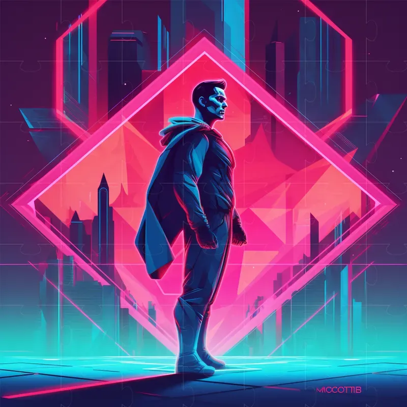 Synthwave Cover Art Illustrations Midjourney Prompt | PromptBase