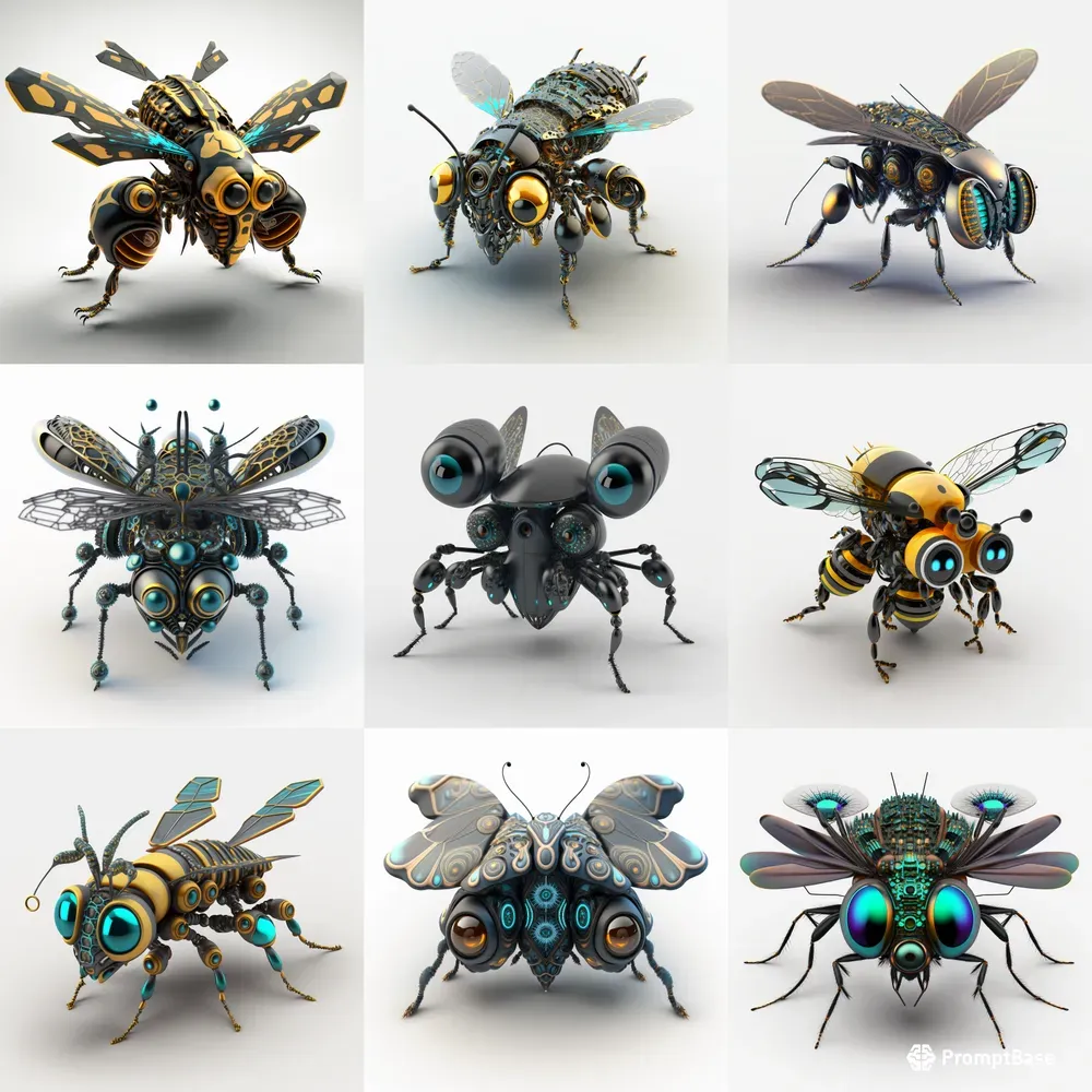 Flying Insect Drones Midjourney Prompt | PromptBase