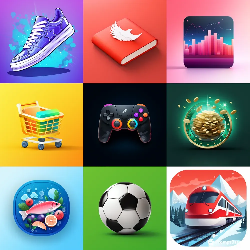 App Icons Midjourney Prompt | PromptBase