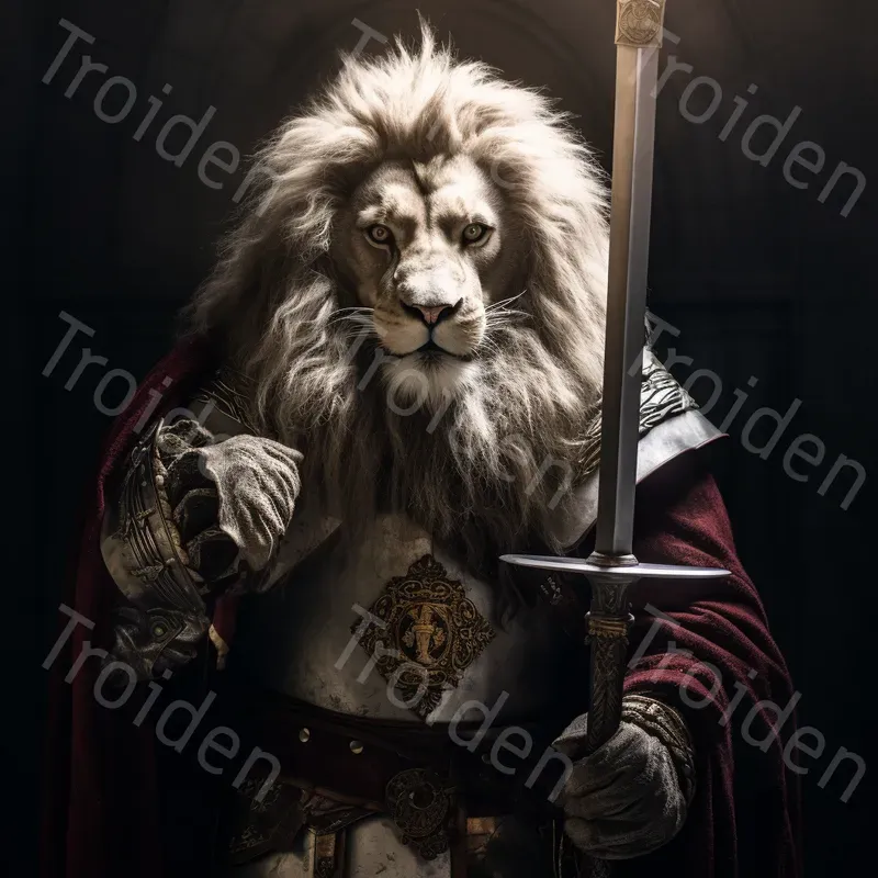 Animals And People With Swords Midjourney Prompt | PromptBase