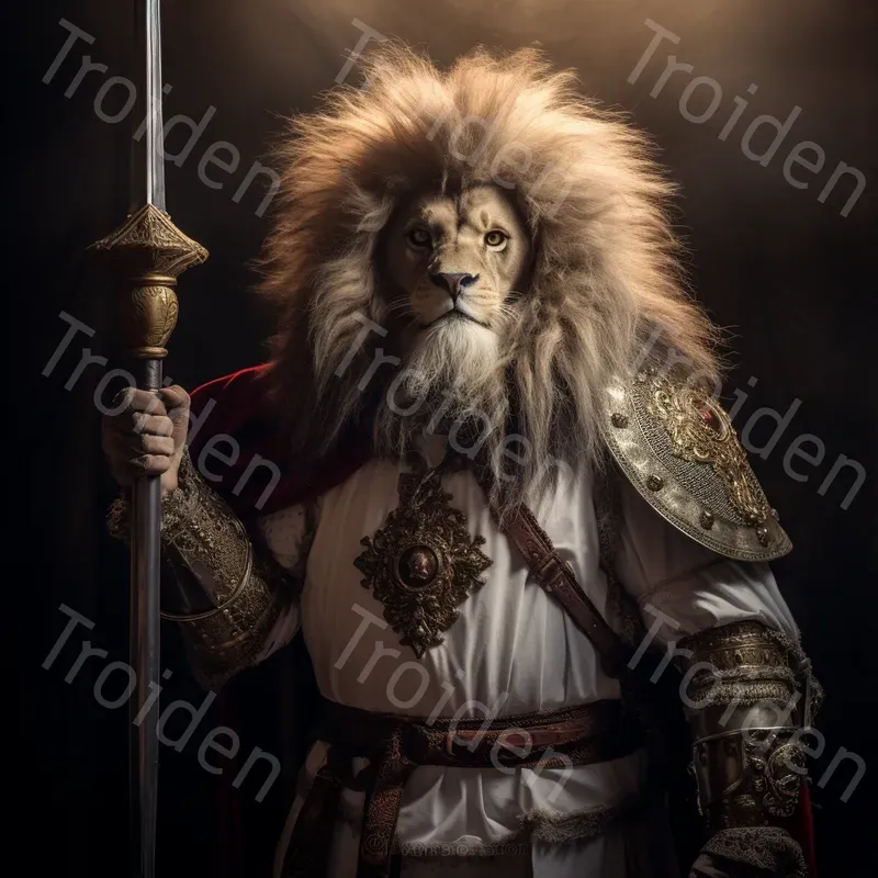 Animals And People With Swords Midjourney Prompt | PromptBase