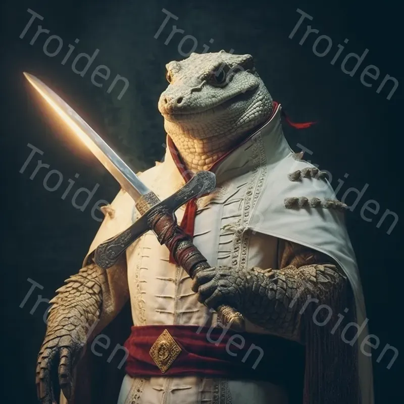 Animals And People With Swords Midjourney Prompt | PromptBase