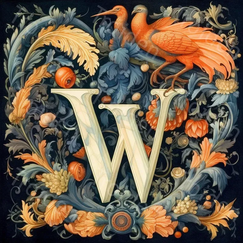 Ornate Letters In Vibrant Realism Style Midjourney Prompt | PromptBase