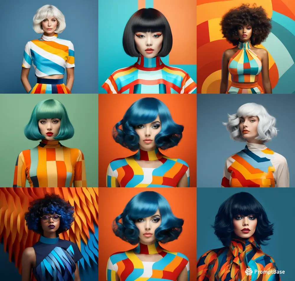 Photo Realistic Colorful Portraits Midjourney Prompt | PromptBase