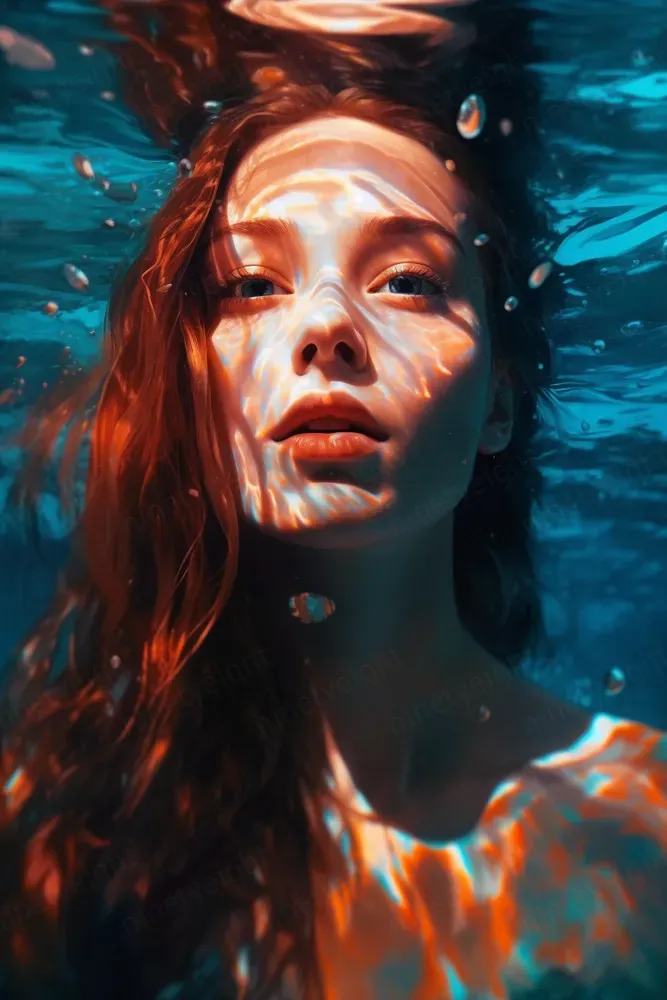 Underwater Model Photographs Midjourney Prompt | PromptBase