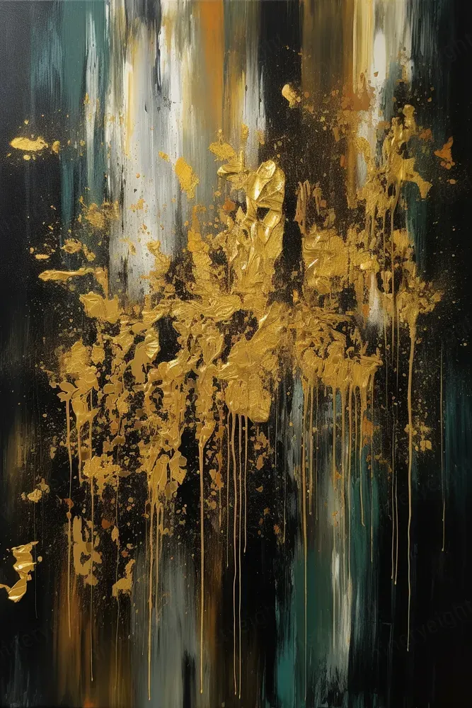 Minimal Abstract Paintings And Wall Art Midjourney Prompt | PromptBase