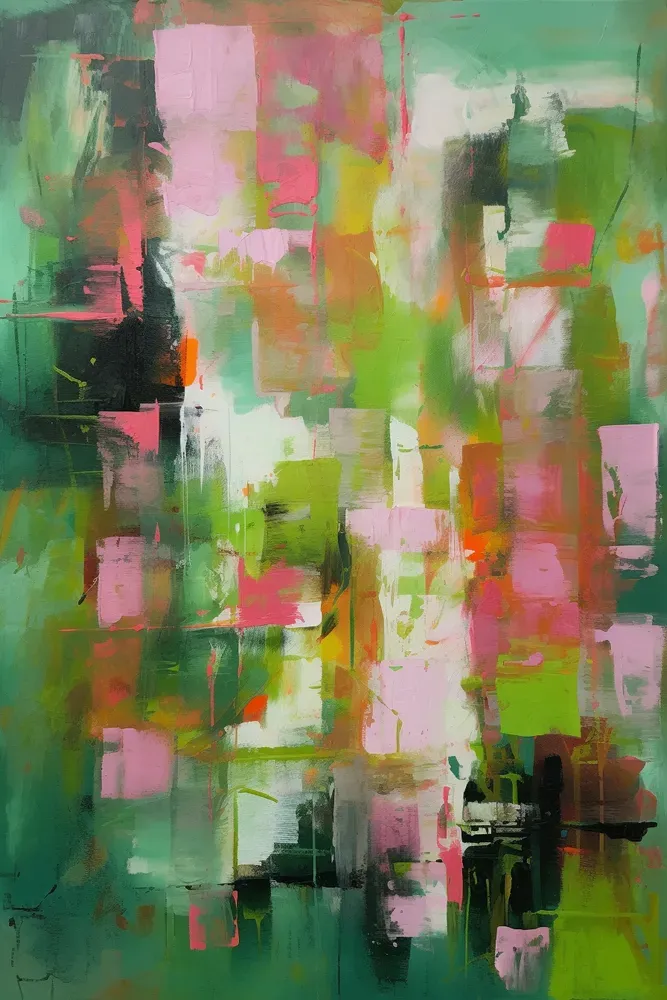 Minimal Abstract Paintings And Wall Art Midjourney Prompt | PromptBase