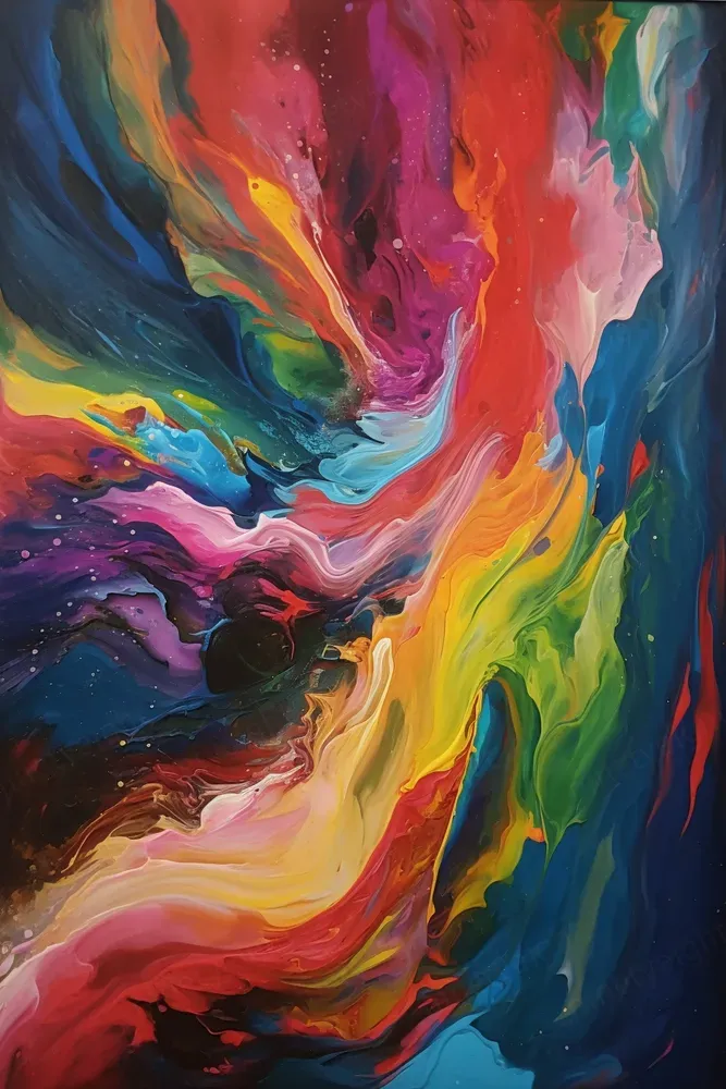 Abstract Acrylic Paintings Wall Art Midjourney Prompt | PromptBase