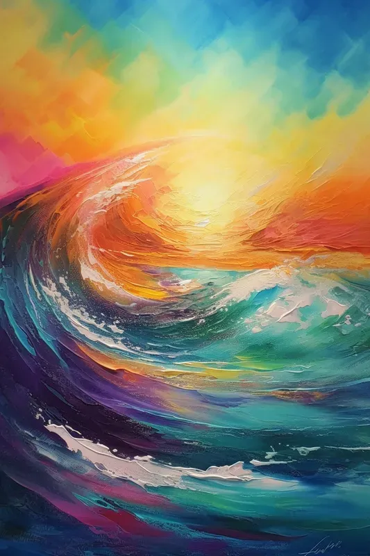 Abstract Acrylic Paintings Wall Art Midjourney Prompt | PromptBase