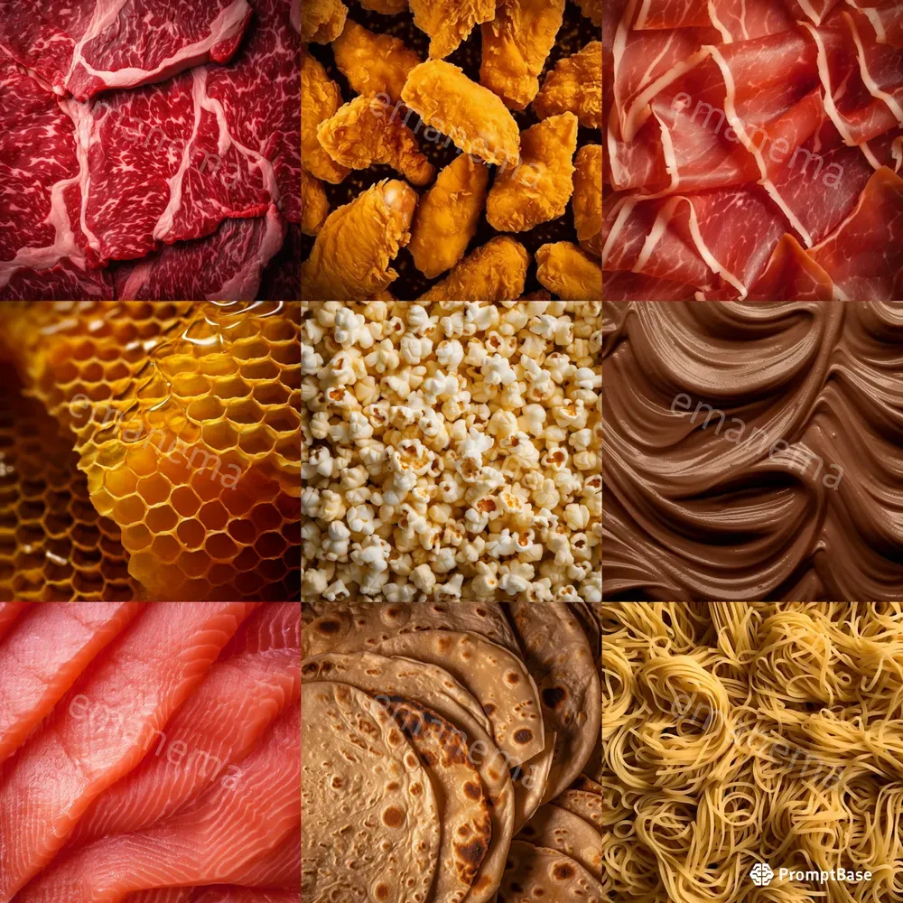 Food Textures Midjourney Prompt | PromptBase