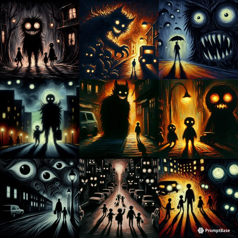 Horror Picture Books DALL·E Prompt | PromptBase