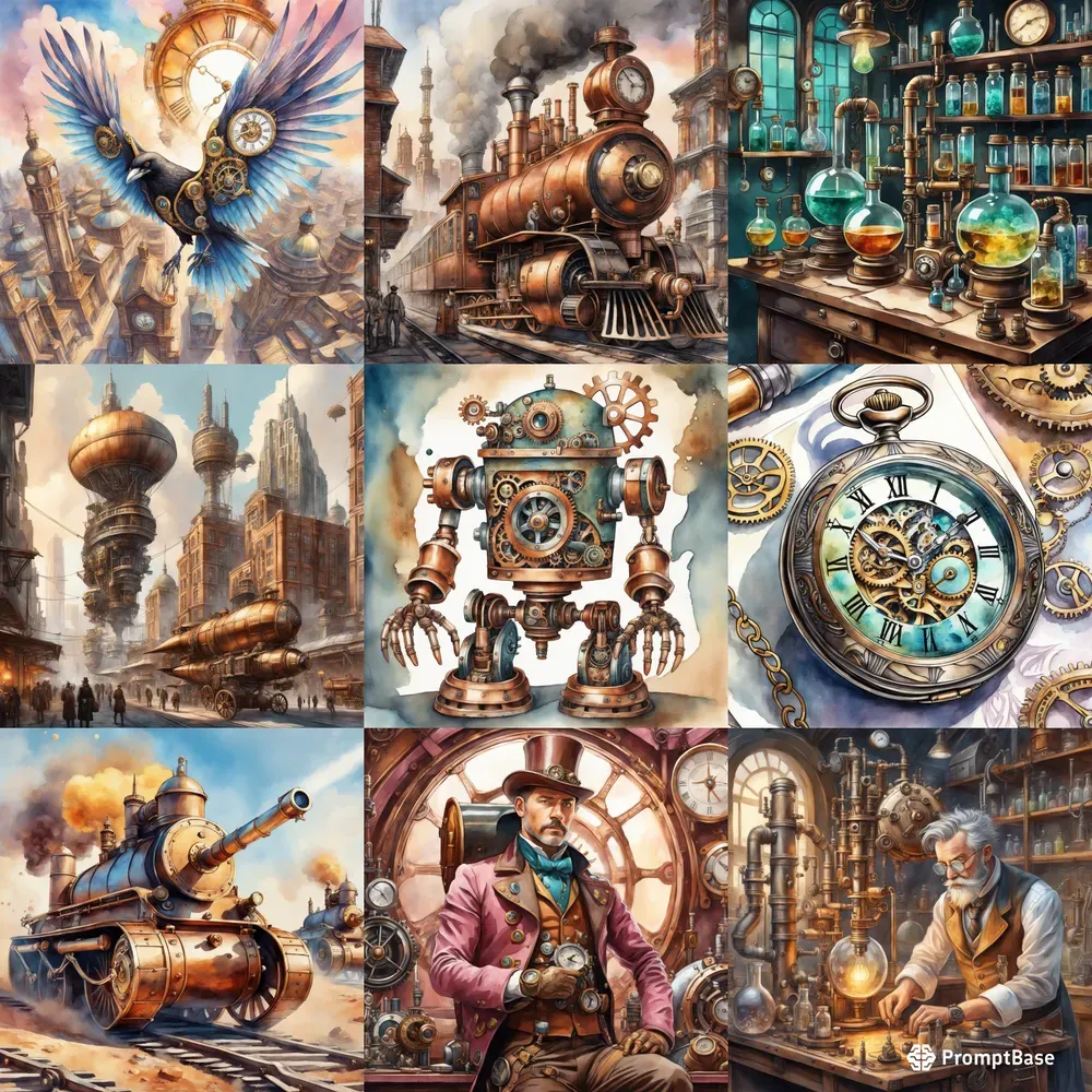 Steampunk Inspired Art Stable Diffusion Prompt | PromptBase