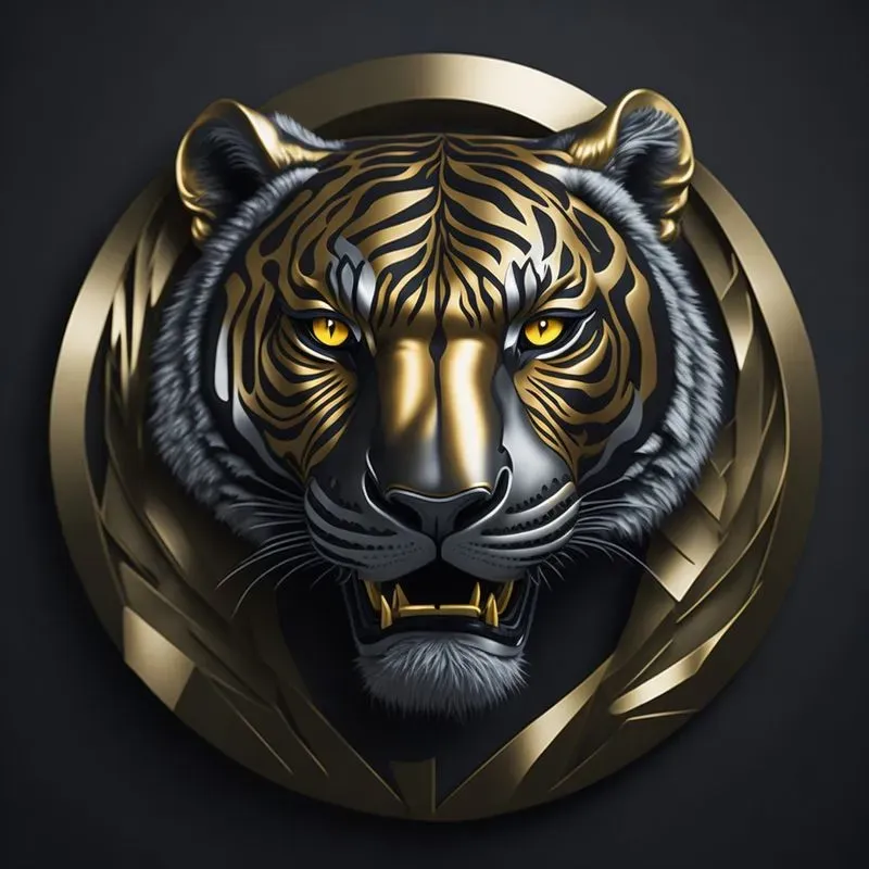 Animal Metallic Logos Leonardo Ai Prompt | PromptBase