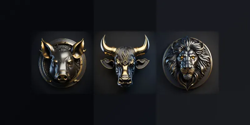 Animal Metallic Logos Leonardo Ai Prompt | PromptBase