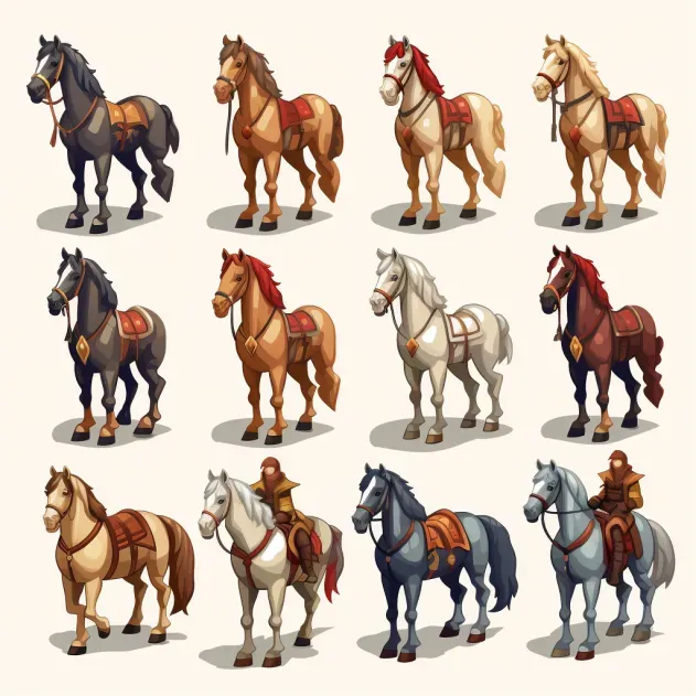 2D Game Characters Sets Midjourney Prompt | PromptBase