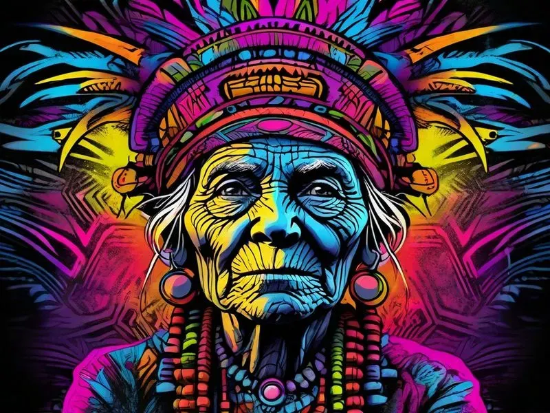 Psychedelic Tribal Images Leonardo Ai Prompt | PromptBase