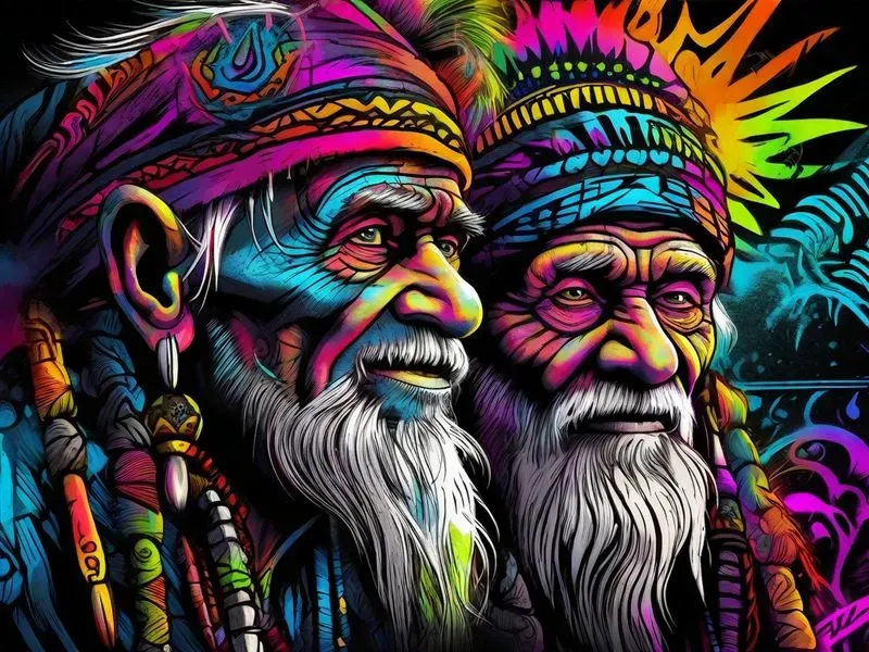 Psychedelic Tribal Images Leonardo Ai Prompt | PromptBase