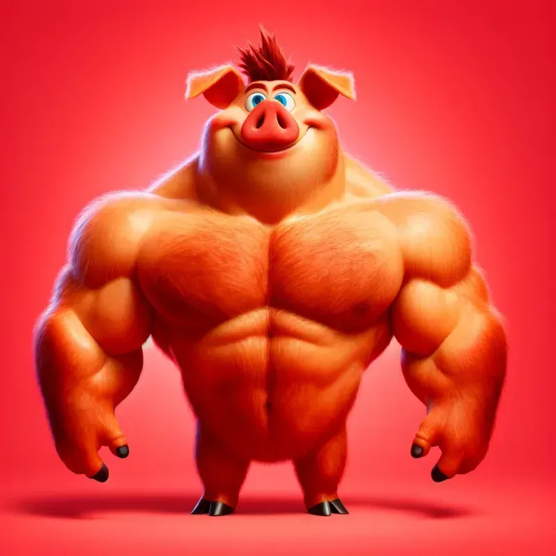 Muscular Humanoid Animals Pixar Style DALL·E Prompt | PromptBase