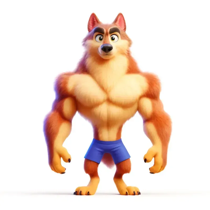 Muscular Humanoid Animals Pixar Style DALL·E Prompt | PromptBase