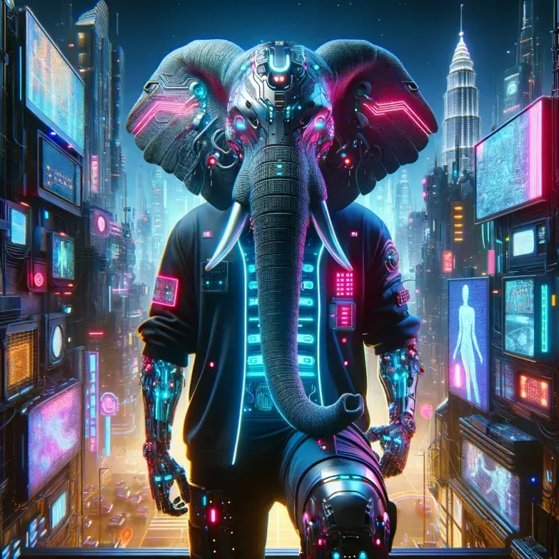 Futuristic Cyberpunk Animals DALL·E Prompt | PromptBase