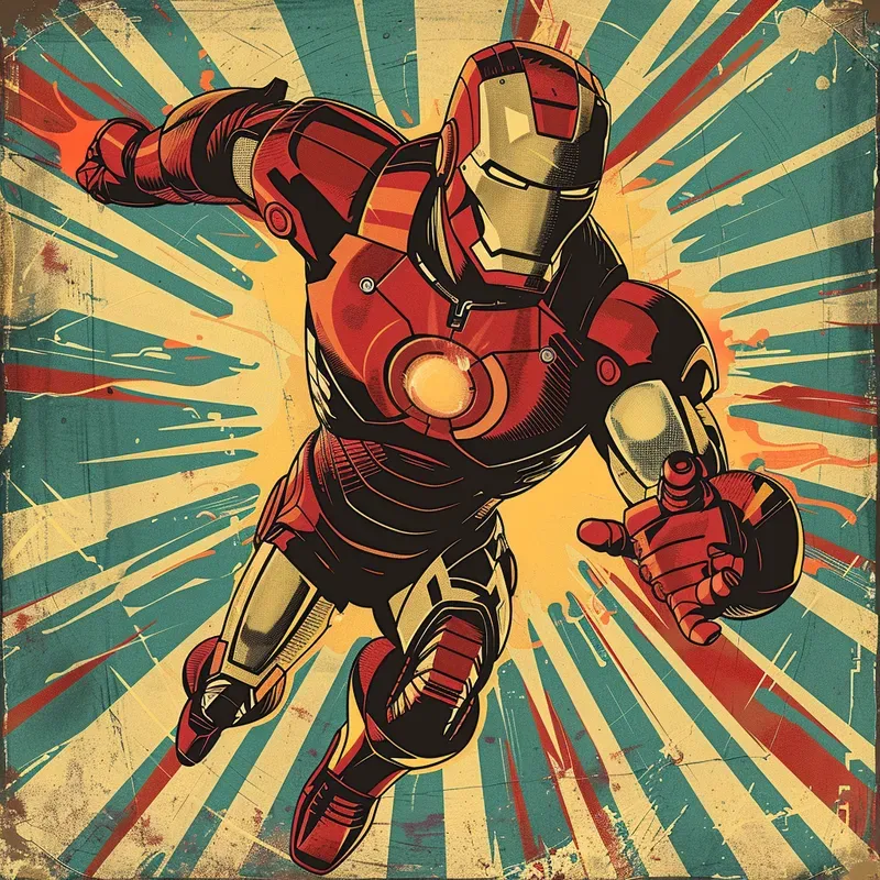 Illustrations Vintage Pulp Comics Style Midjourney Prompt | PromptBase