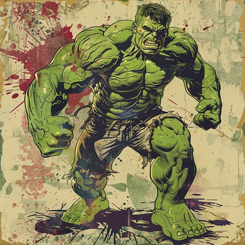 Illustrations Vintage Pulp Comics Style Midjourney Prompt | PromptBase