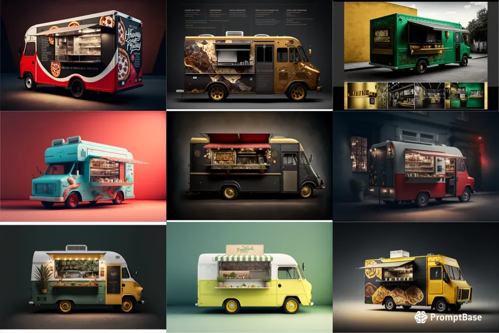 Food Truck Designs Midjourney Prompt | PromptBase