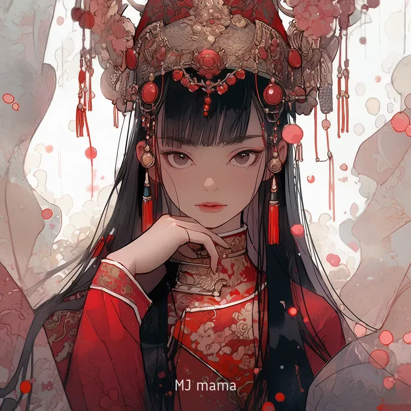 Traditional Chinese Anime Icons Midjourney Prompt | PromptBase